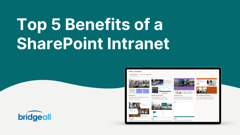 Top 5 Benefits of SharePoint Online - Bridgeall Top 5 Benefits of SharePoint Online - Bridgeall